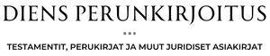 Perunkirjoitus lomake – Diens perunkirjoitus