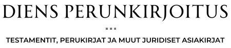 Perunkirjoitus lomake – Diens perunkirjoitus